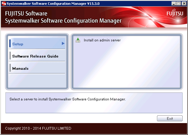 2.2.3 Installing Systemwalker Software Configuration Manager